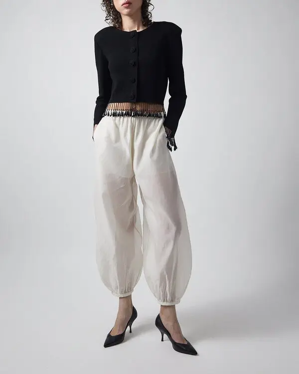 BY MALENE BIRGER Cropped Cardigan With Embellishments
