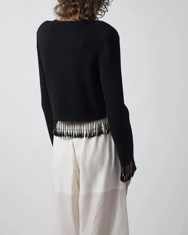 BY MALENE BIRGER Cropped Cardigan With Embellishments