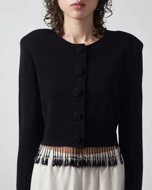 BY MALENE BIRGER Cropped Cardigan With Embellishments