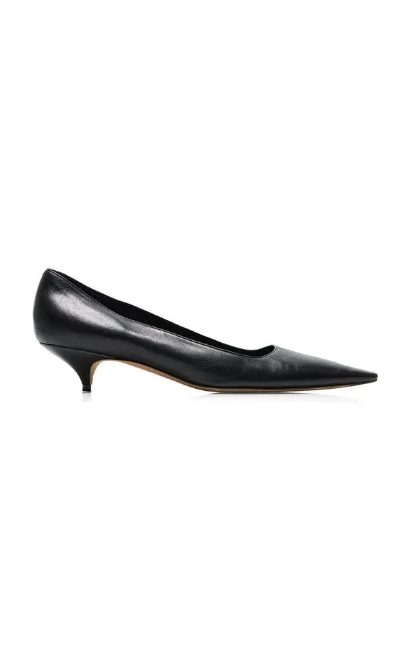 THE ROW Liisa Kitten Heel Pumps - Black