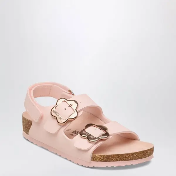 BIRKENSTOCK Milano Sandals With Floral Buckle Detail - Pink