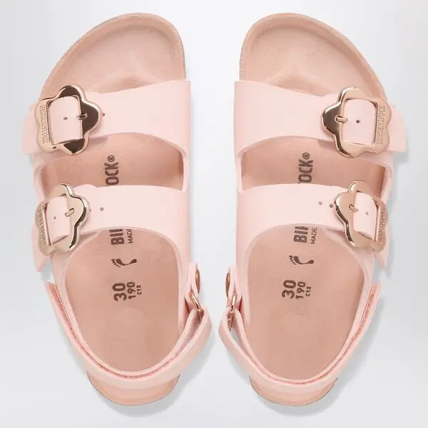 BIRKENSTOCK Milano Sandals With Floral Buckle Detail - Pink