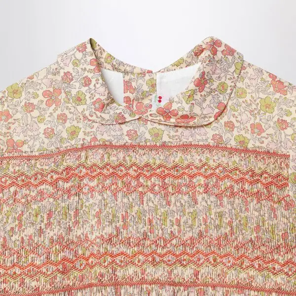 Bonpoint Liberty Print Smocked Dress