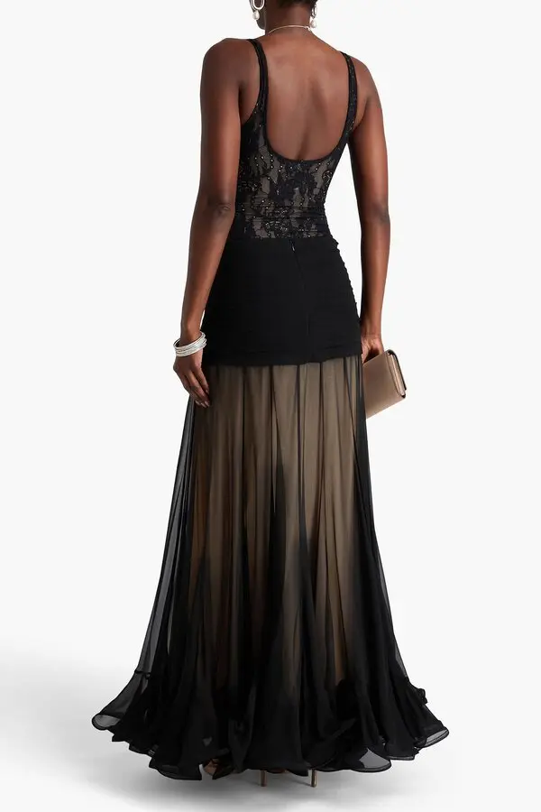 Zimmermann Pleated Silk Georgette Maxi Skirt