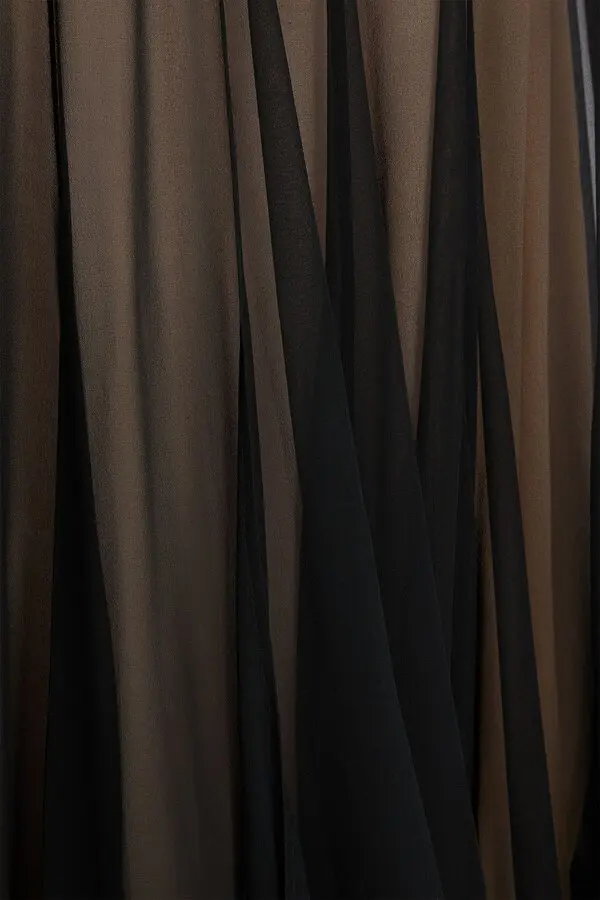 Zimmermann Pleated Silk Georgette Maxi Skirt