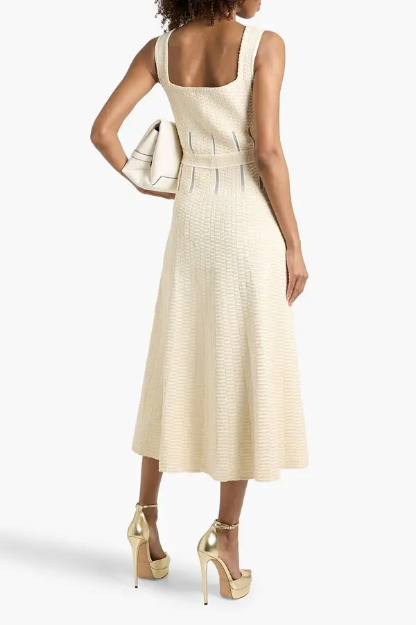 Alexander McQueen Jacquard Midi Dress