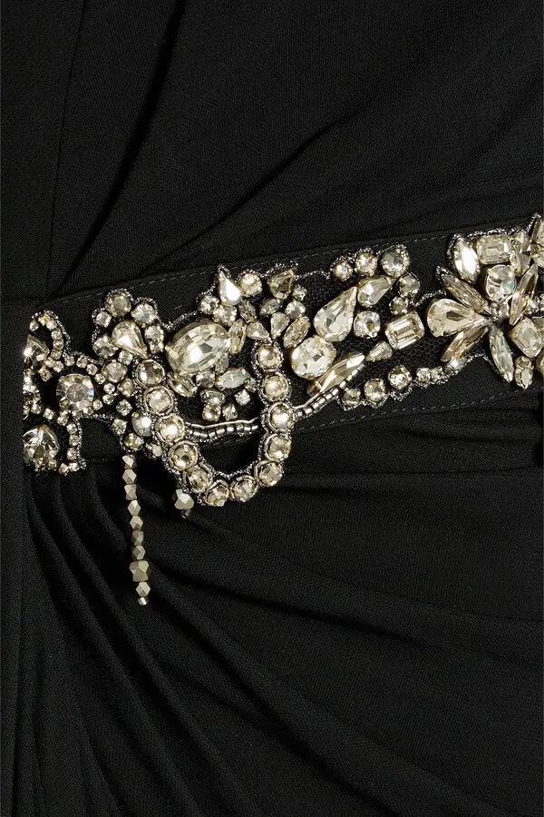 Alexander McQueen Embellished Jersey Gown