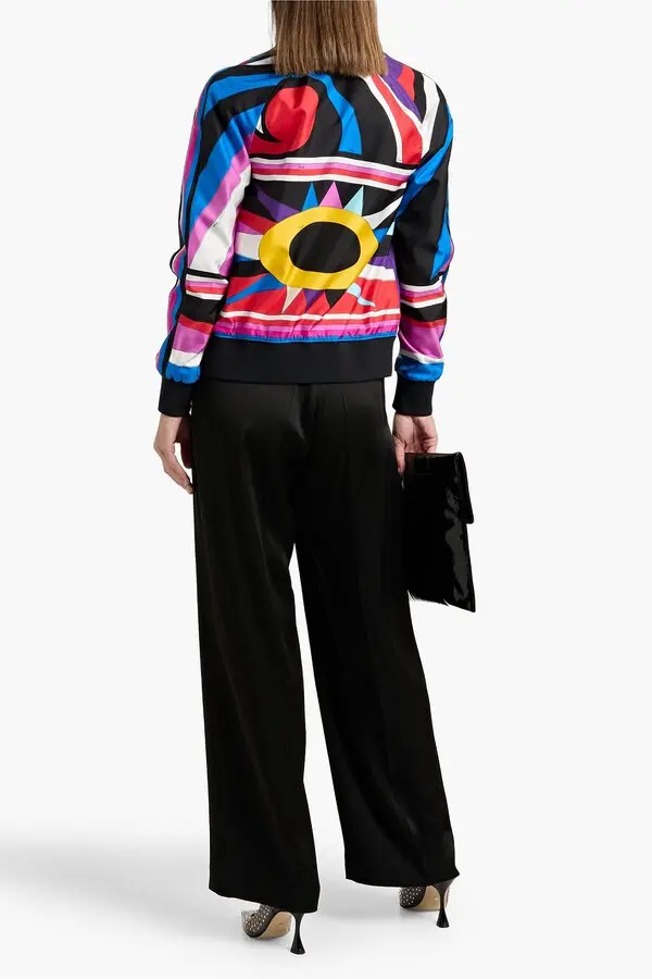 Emilio Pucci Printed Twill Bomber Jacket
