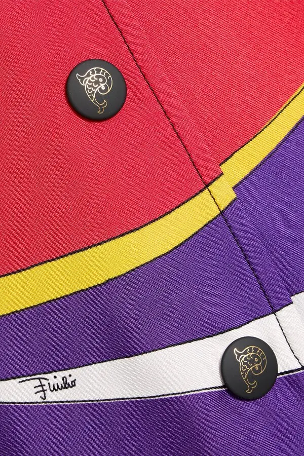 Emilio Pucci Printed Twill Bomber Jacket