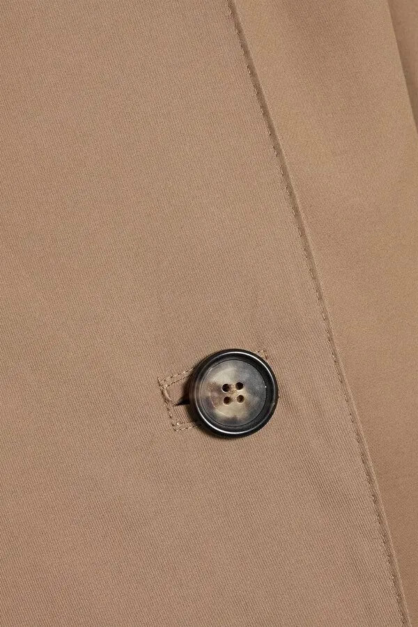 Max Mara Cottonblend Gabardine Trench Coat