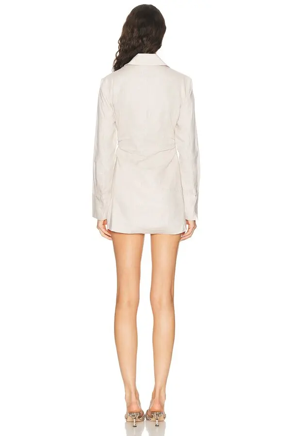 L'academie Lotta Linen Mini Dress