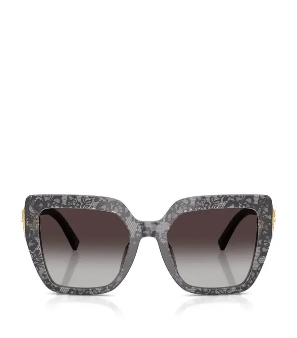 Dolce & Gabbana Lace Print Square Sunglasses