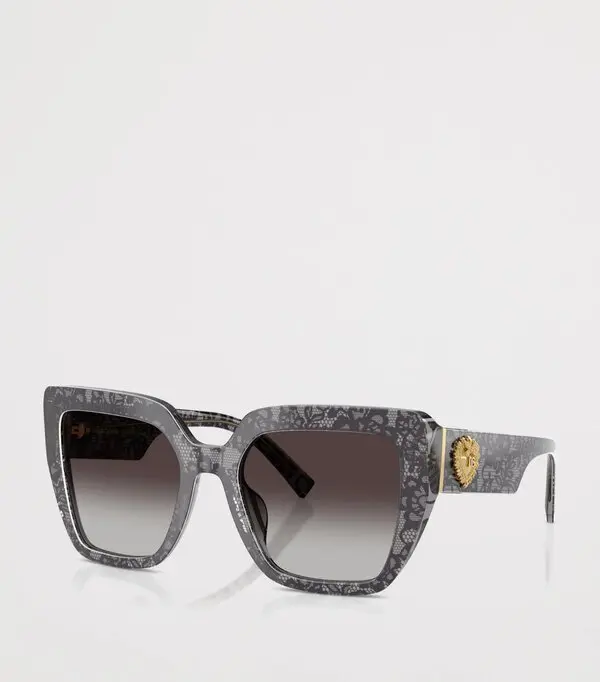 Dolce & Gabbana Lace Print Square Sunglasses