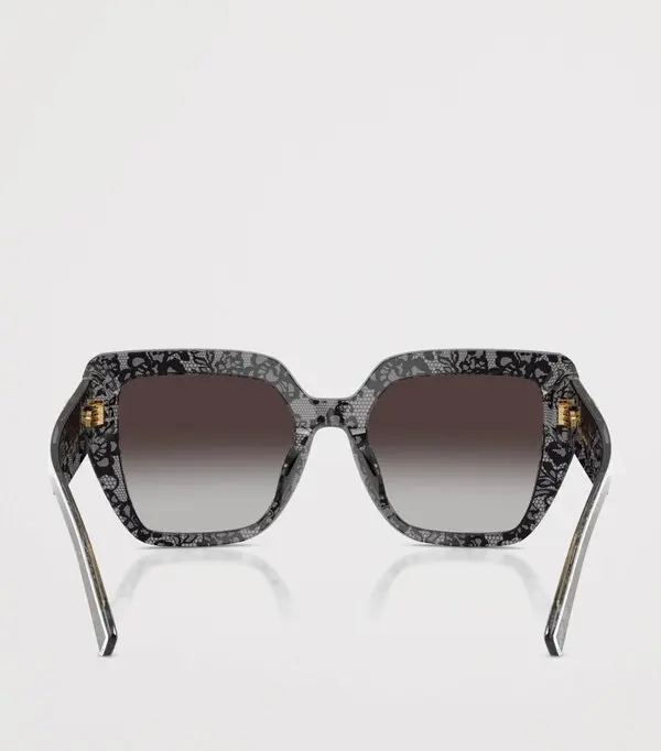Dolce & Gabbana Lace Print Square Sunglasses