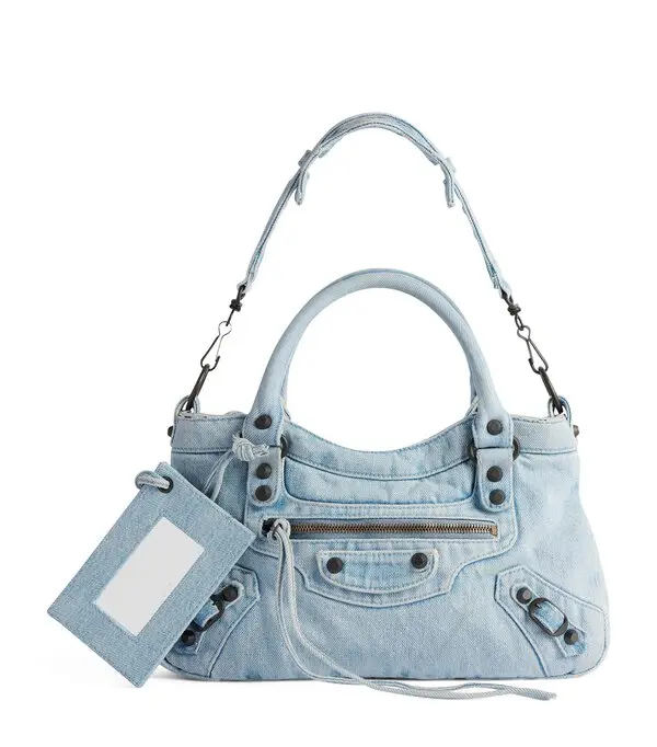 Balenciaga Denim Le City First Top-handle Bag