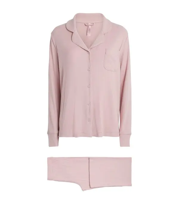 SKIMS Soft Lounge Ribbed Pyjama Set - Pink