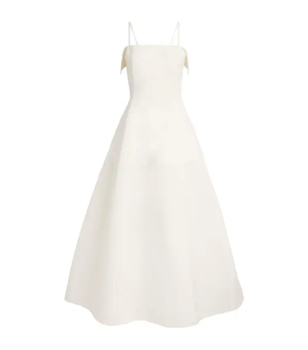 FFORME Cotton-silk Neneh Maxi Dress - Ivory