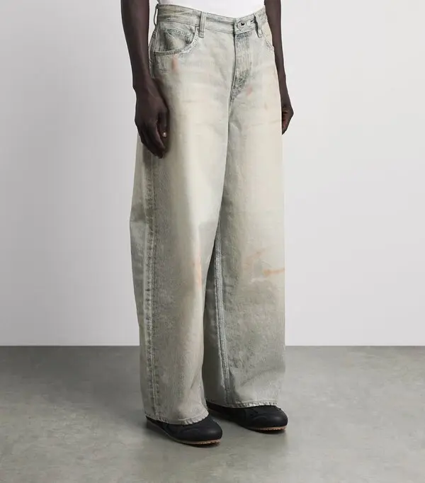 WON HUNDRED Lyon Printed Straight Leg Jeans