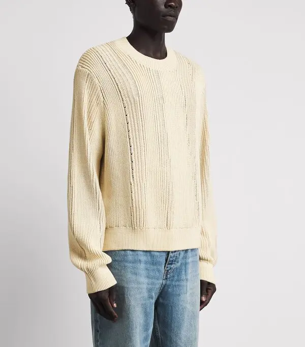 WON HUNDRED Bently Cotton Knit Sweater - White