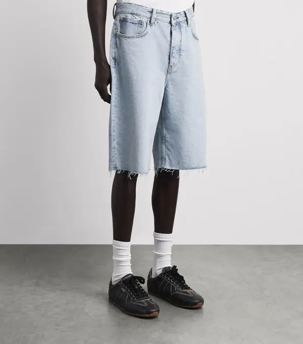 WON HUNDRED Kayce Distressed Denim Shorts