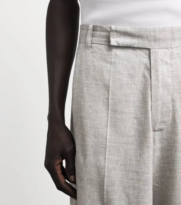 WON HUNDRED Linen-blend Eron Tailored Trousers