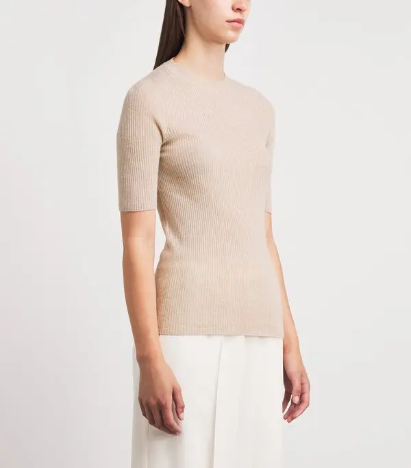 Fabiana Filippi Wool-silk-cashmere Ribbed Sweater