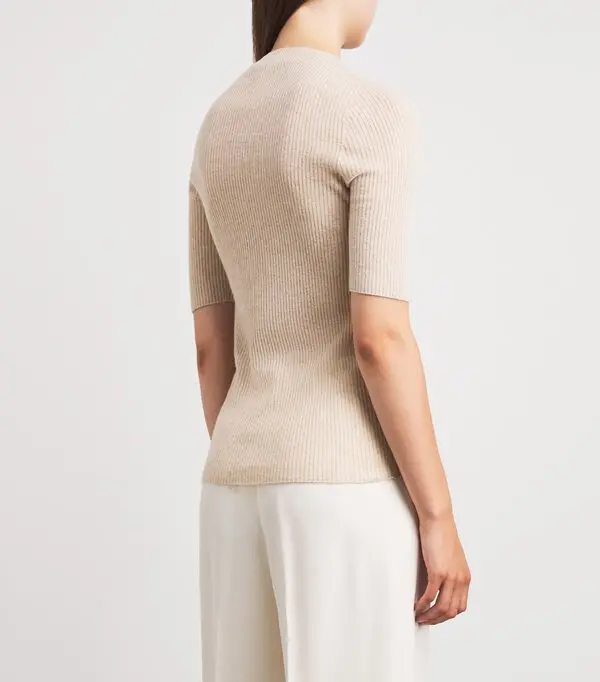 Fabiana Filippi Wool-silk-cashmere Ribbed Sweater