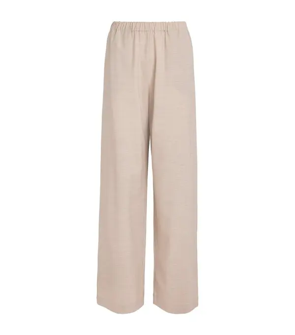 Fabiana Filippi Merino-blend Beaded Trousers - Beige