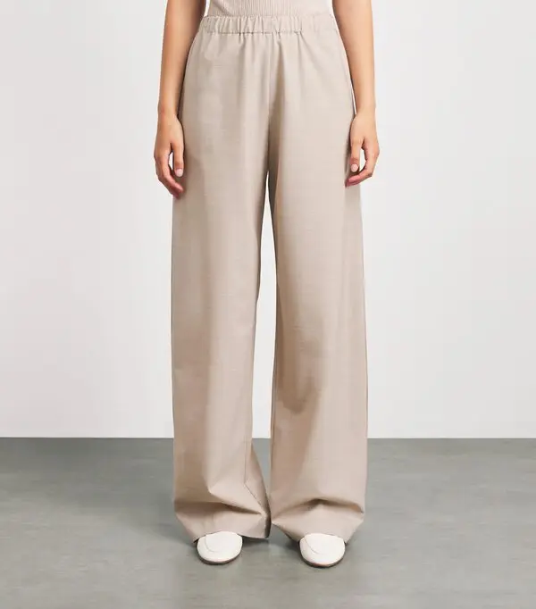 Fabiana Filippi Merino-blend Beaded Trousers