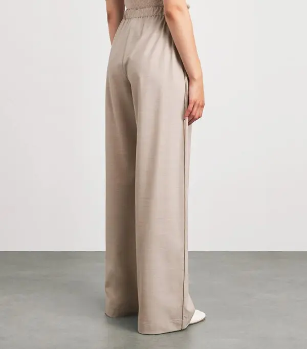 Fabiana Filippi Merino-blend Beaded Trousers