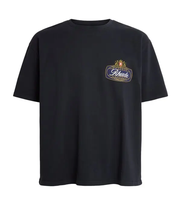 Rhude Cotton Safari Crest T-shirt