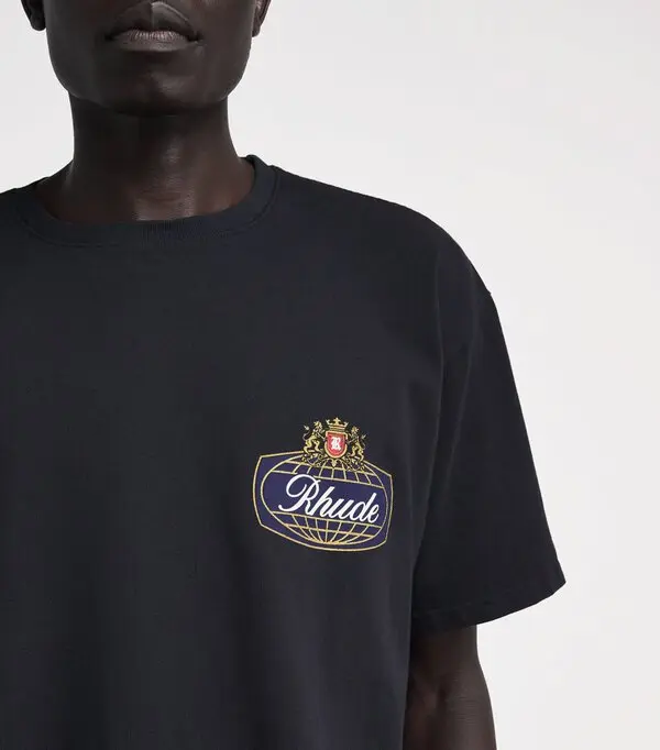 Rhude Cotton Safari Crest T-shirt