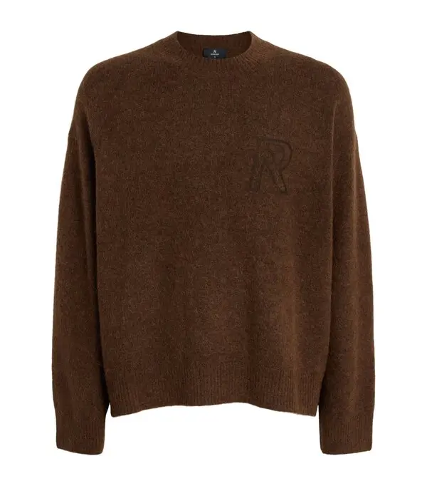 REPRESENT Wool-blend Logo Sweater - Brown