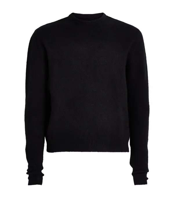 Rick Owens Cashmere Blend Crew Neck Sweater - Beige