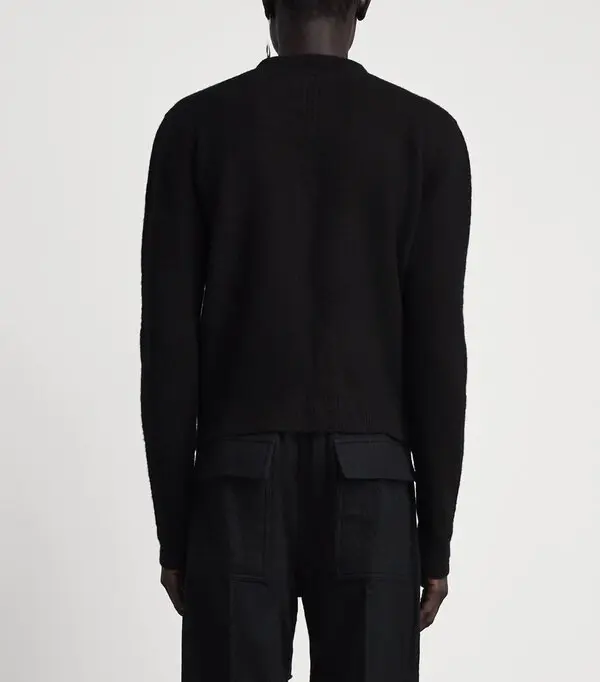 Rick Owens Cashmere Blend Crew Neck Sweater