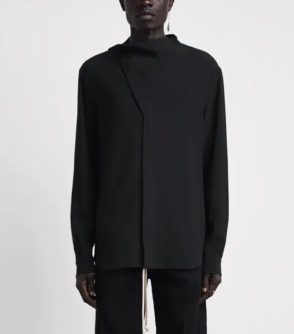 Rick Owens Cady Draped Island Shirt