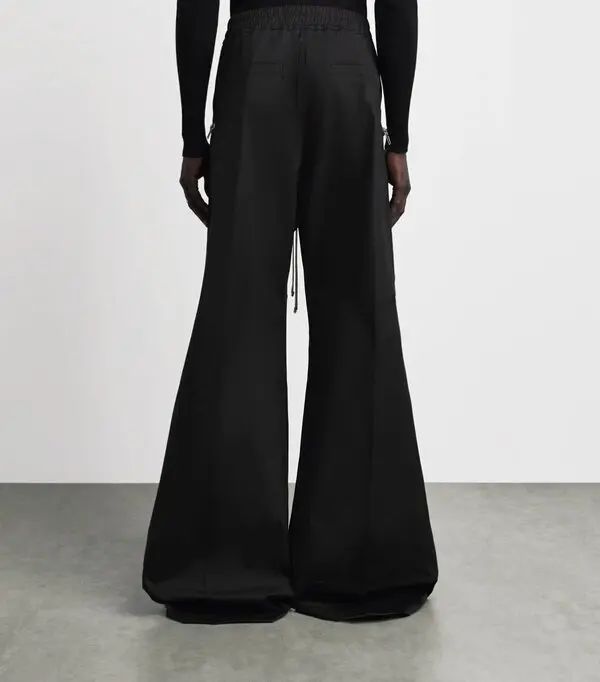 Rick Owens Stretch-cotton Heizer Belas Cargo Trousers - Black