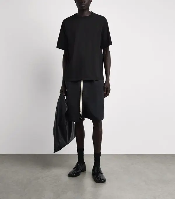 Rick Owens Cotton Jersey Brad T-shirt - Black