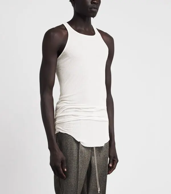 Rick Owens Ribbed Racerback Tank Top