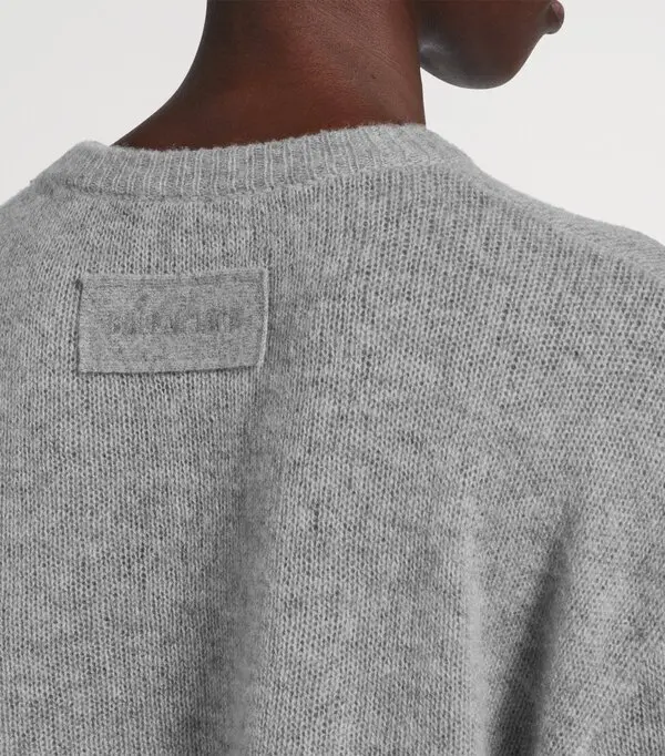 Balenciaga Cashmere Crew-neck Cropped Sweater