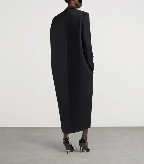 Balenciaga Wool Long Trench Coat