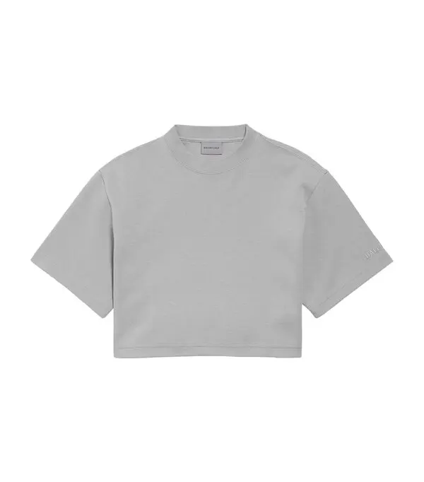 Balenciaga Cotton-blend Cropped T-shirt