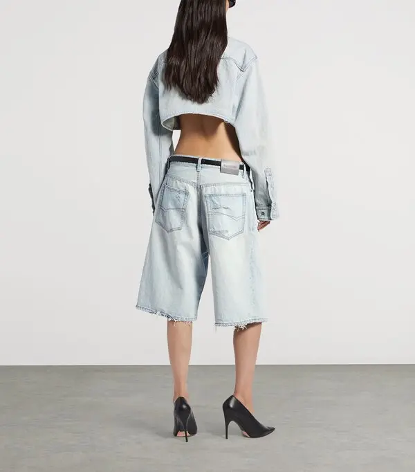 Balenciaga Cropped Denim Shirt