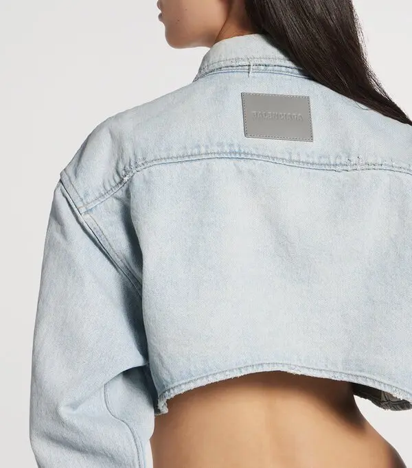 Balenciaga Cropped Denim Shirt