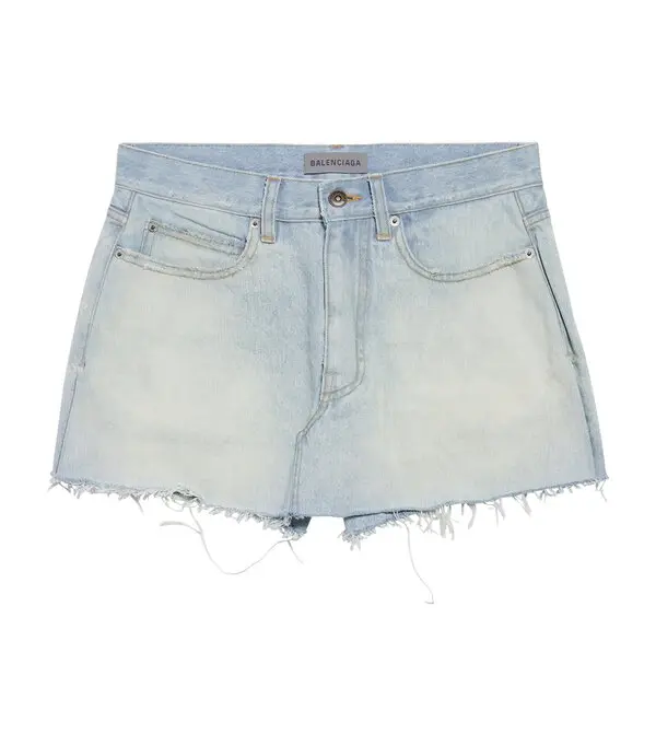 Balenciaga Denim Mini Skort