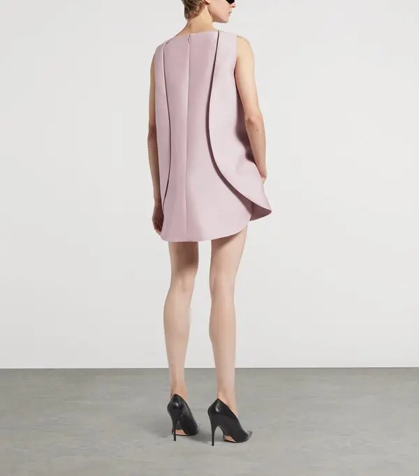 Balenciaga Wool-silk A-line Mini Dress
