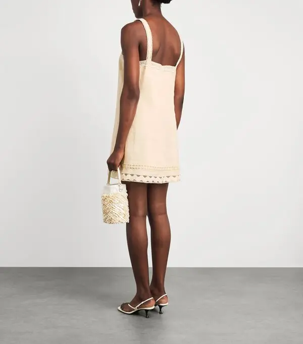 Simkhai Linen-hemp Jasmine Mini Dress