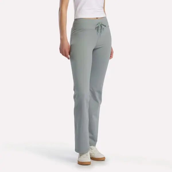 REEBOK High-rise Stretch Pants - Light Fog