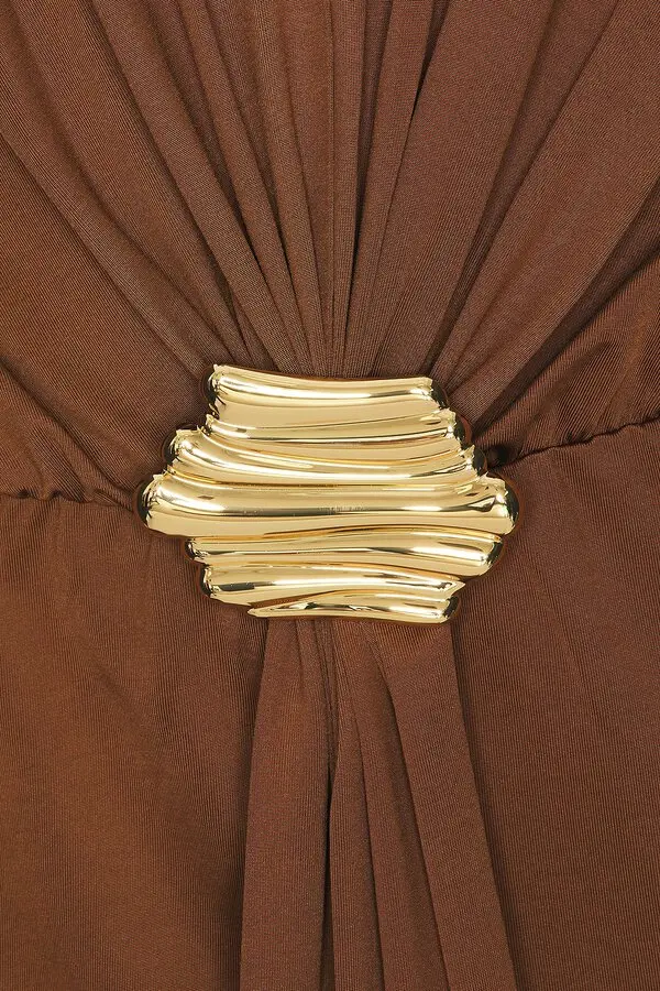 Alexis Syros Dress With Gold-tone Hardware