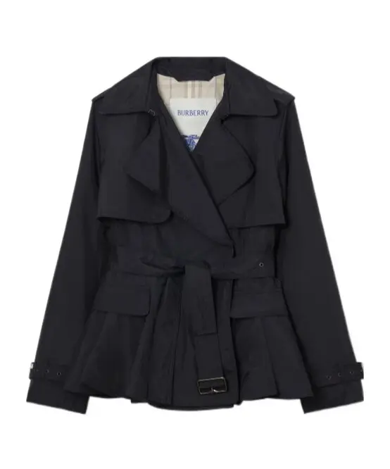 Burberry Nylon Pembury Trench Jacket - Navy